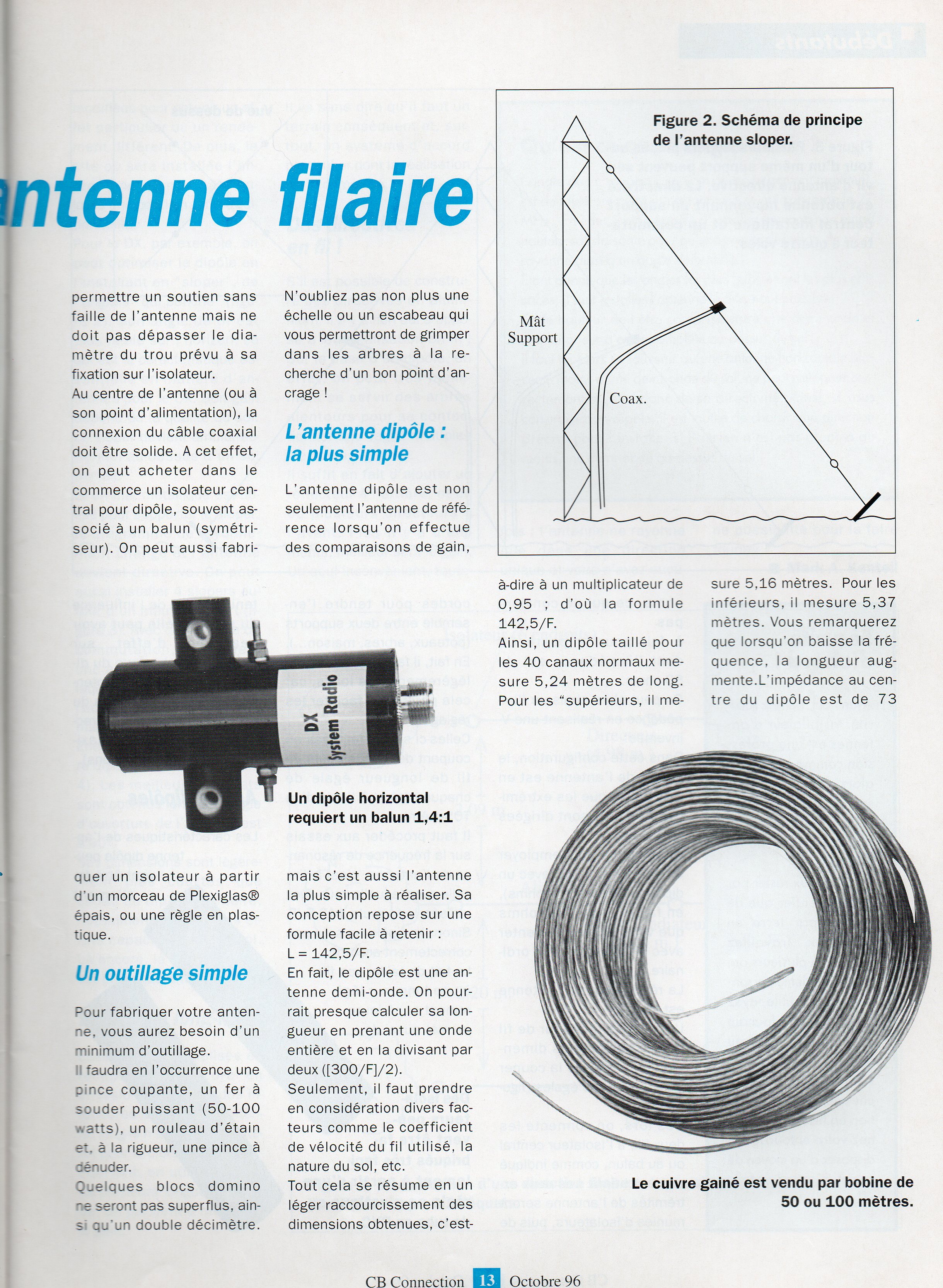 comment fabriquer une antenne filaire